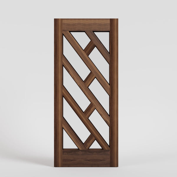 Zuma Diagonal Glass Entry Door | RealCraft - RealCraft Barn Doors ...