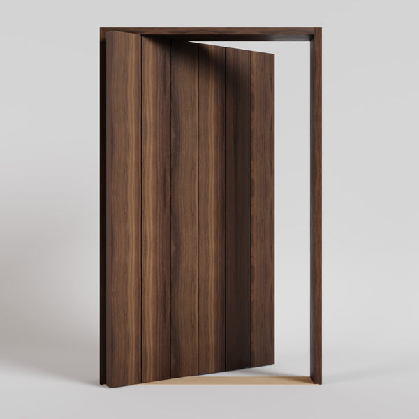 True Plank Modern Wood Pivot Front Entry Door | RealCraft