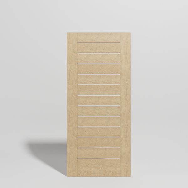 Mid-Century Modern Plank Sliding Screen Barn Door | RealCraft ...