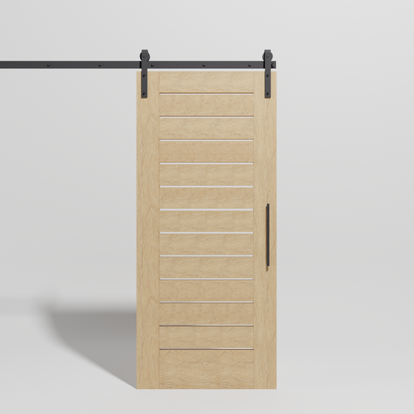 Mid-Century Modern Plank Sliding Screen Barn Door | RealCraft ...
