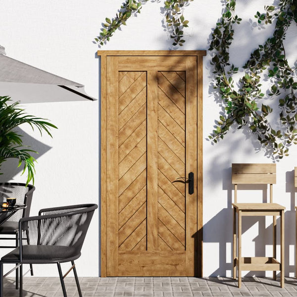 Mountain Chevron Front Door | RealCraft