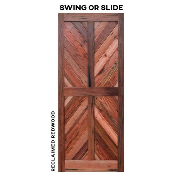 Four Panel Sliding Chevron Barn Door | RealCraft
